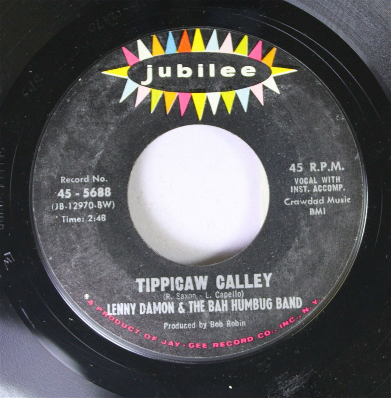 Rock 45 Lenny Damon And The Bah Humbug Band - Sookie Mama / Tippicaw ...