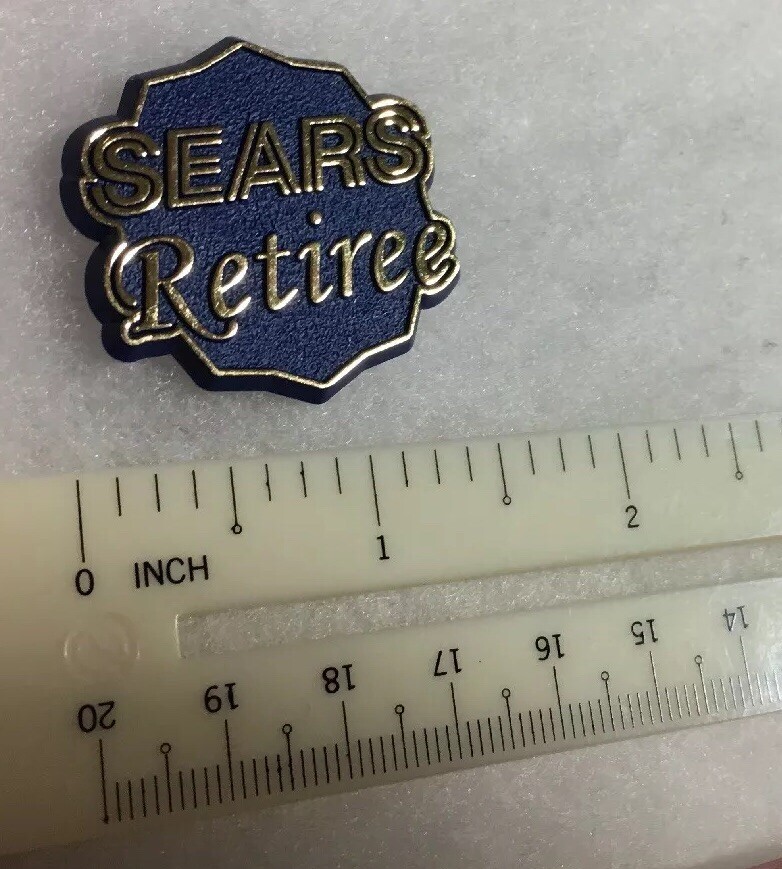 Vtg Sears Retiree Lapel Pin Department Store Pin back Advertising A186 ...