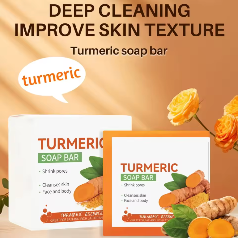 Turmeric Soap Skin Whitening Dark Spots Lightening Acne Brightening ...