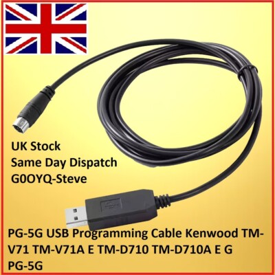 PG-5G USB Programming Cable Kenwood TM-V71 TM-V71A e TM-D710 TM-D710A e G PG-5G | eBay