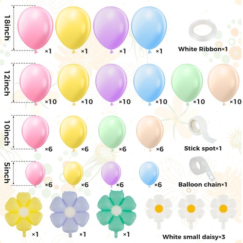 121Pcs Balloons Arch Garland Kit Reusable Maca Colors Balloons DIY ...