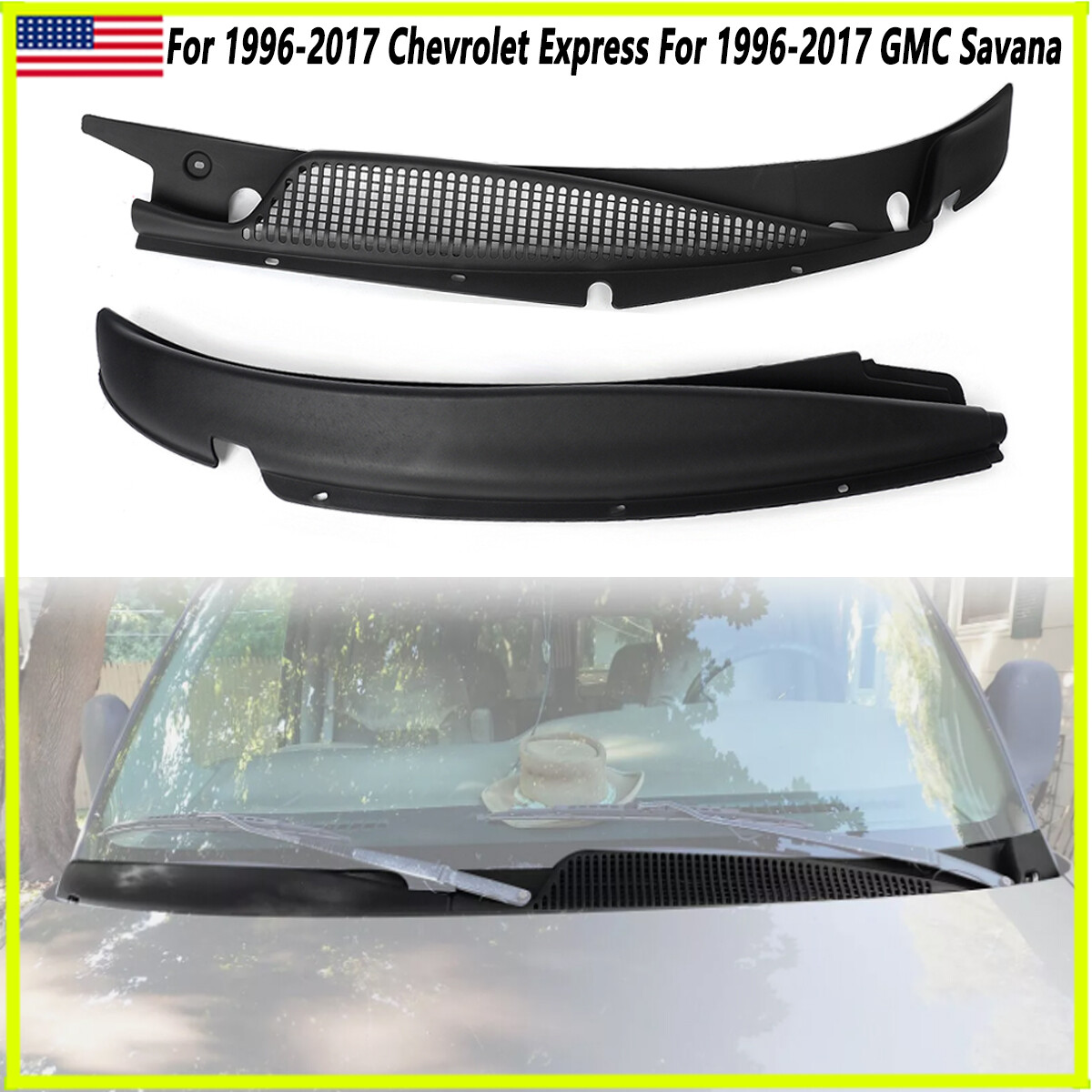 For 1996-2017 Chevy GMC Van Windshield Wiper Cowl Vent Cover #25826329/ ...