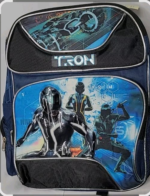 Tron Legacy From Disney 16" X 12" Large Backpack New With Tags Free ...