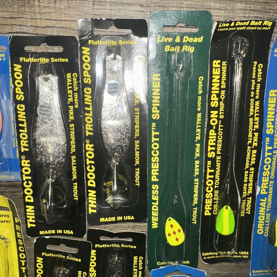 Lot 13 FISHING LURE PRESCOTT SPINNER ORIGINAL"DOCTOR" SPOONs Spinners ...