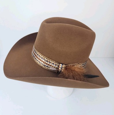 Vintage Larry Mahan Collection Cowboy Hat, Brown Felted Size 6 7/8 ...