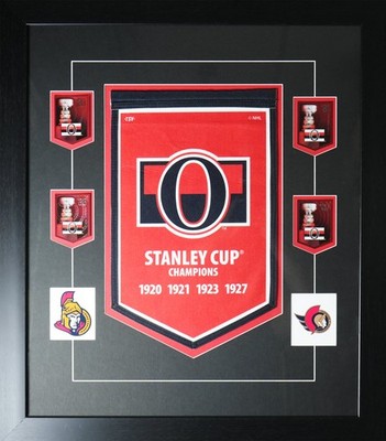 Ottawa Senators Stanley Cup Banner With Panini Cards Hockey Memorabilia ...