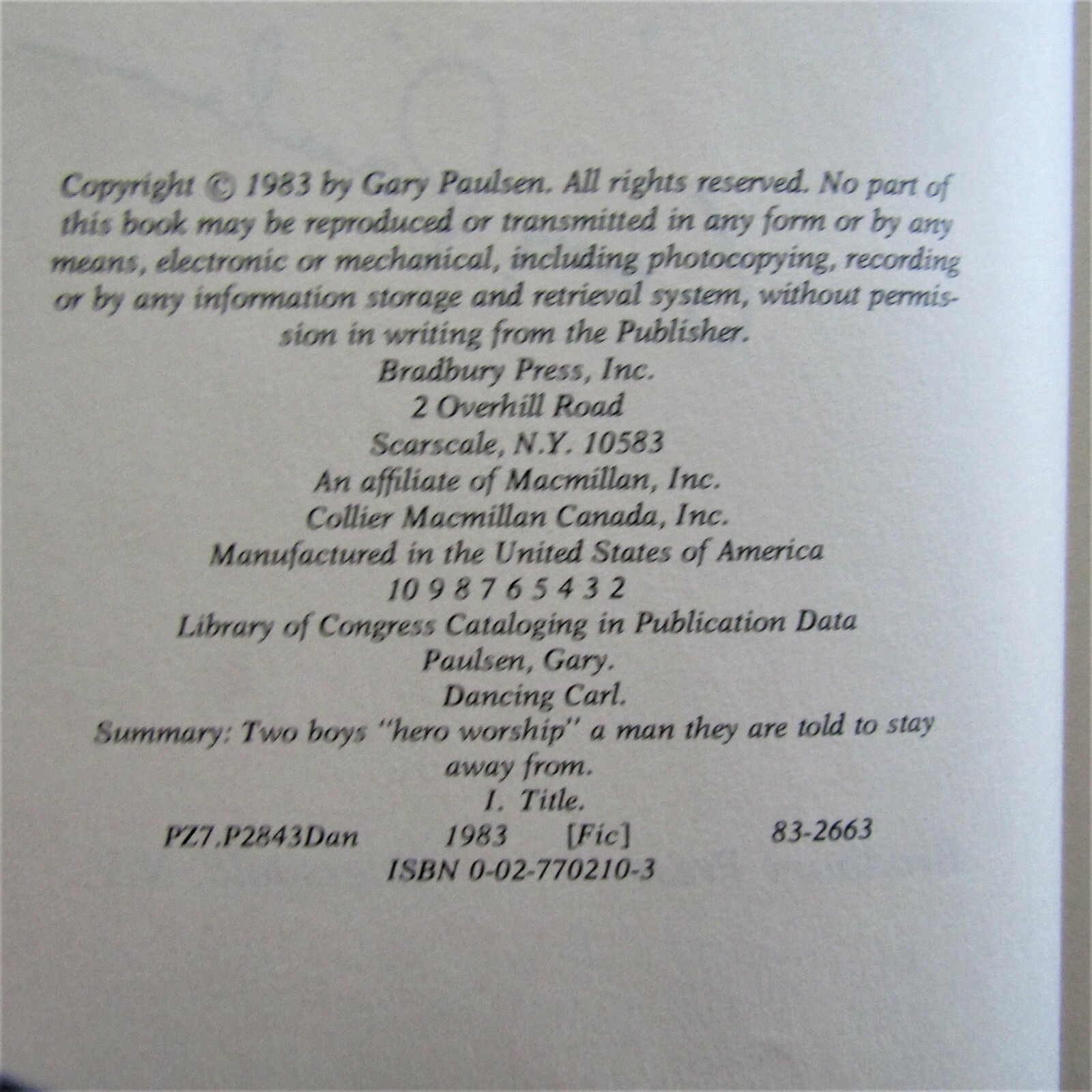 DANCING CARL by Gary Paulson 1983 HBDJ SIGNED | eBay