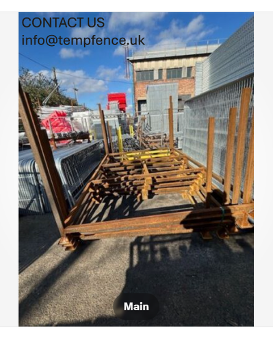 Temporary fencing panel stillage, fits 30-40 panel | eBay UK