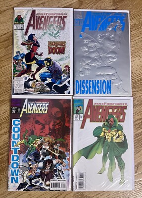 Marvel Comics Avengers 361 363 365 367 4 Book Lot Old Vintage Bundle ...