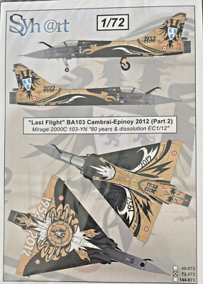 syhart decals 72-073 last flight BA103 Cambrian-Epinoy 2012 Pt 2 | eBay