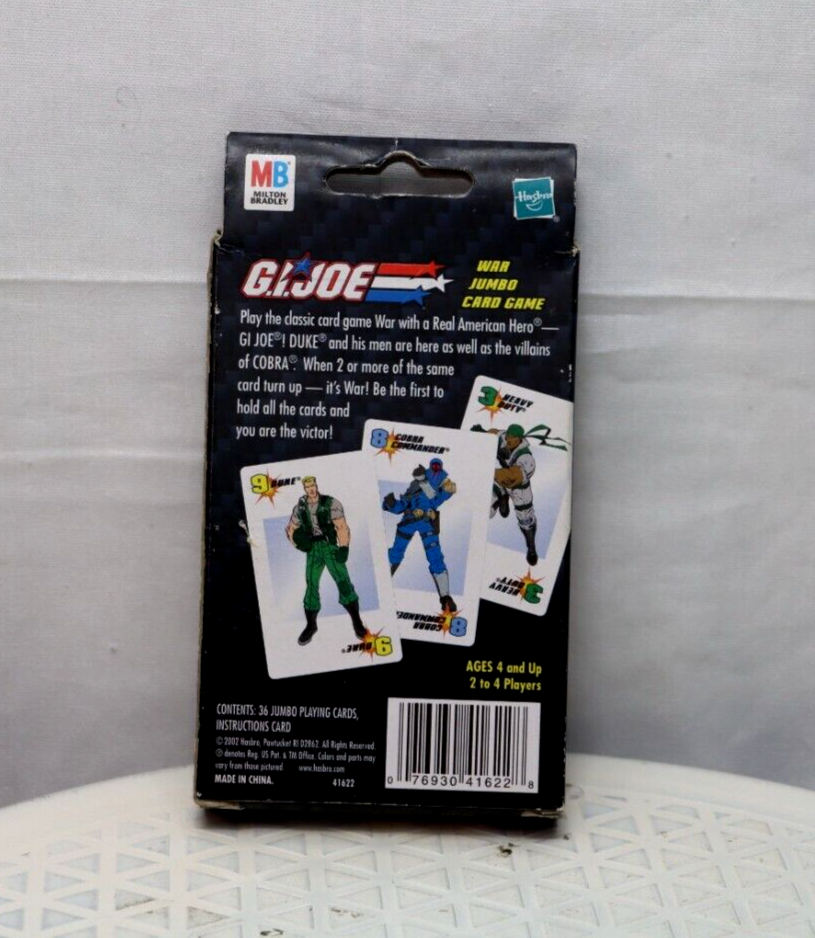GI Joe War Jumbo Card Game MB Hasbro Complete 36 cards + Instruction ...