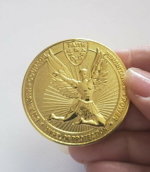 Guardian Angel Pocket coin token Angel of Protection & Angel of Hope 1. ...
