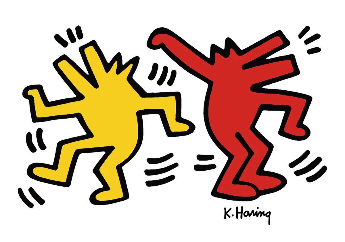 Keith Haring Dancing Dogs