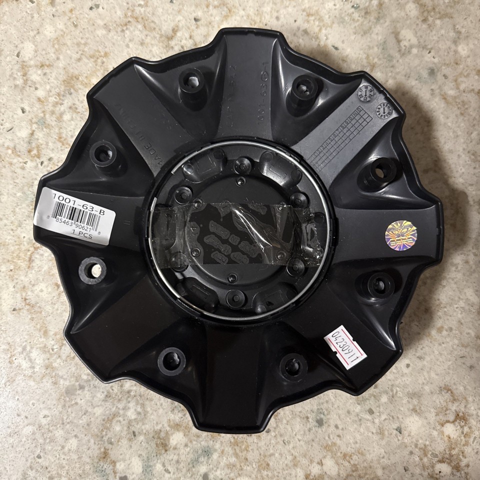 NEW Fuel Matte Black 5/6/8 Lug Bolt On Wheel Center Cap 1001-63-B ...