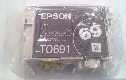 2 Epson T0691 BLACK ink jet printer NX300 NX305 NX400 NX415 NX510 NX515 ...