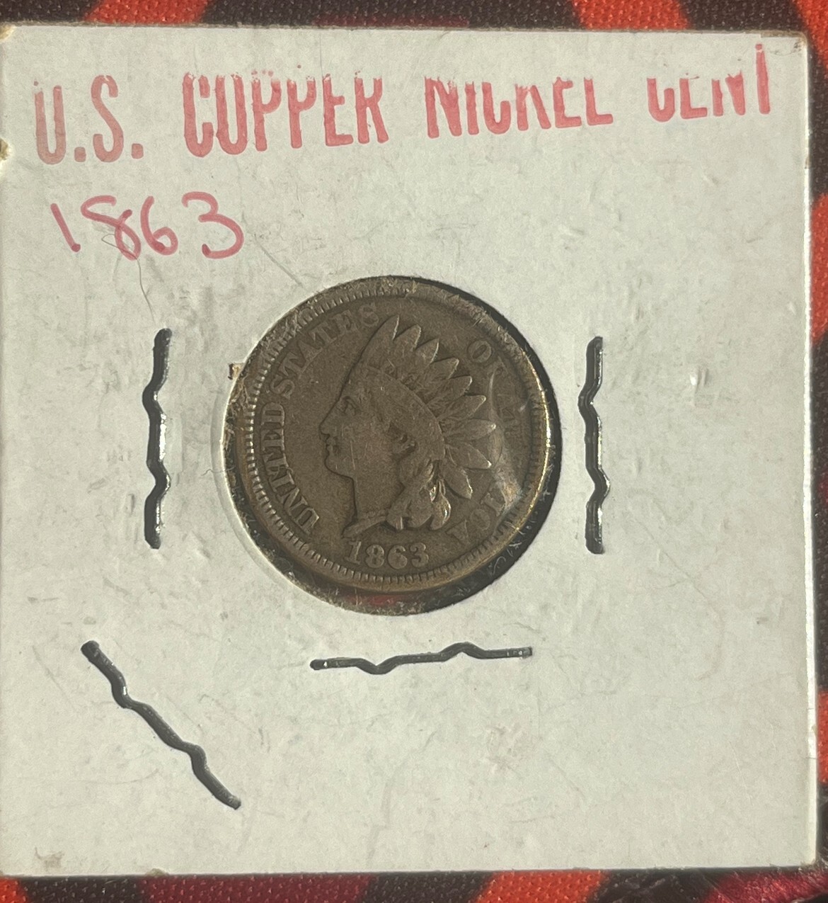 GREAT COIN 1863 Copper Nickel Cent INDIAN HEAD PENNY COIN - Rare old ...