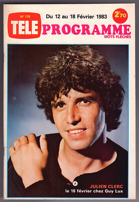 Télé Programme N° 178 (1983) JULIEN CLERC_KIM WILDE_DE FUNÈS_CHARLEBOIS ...