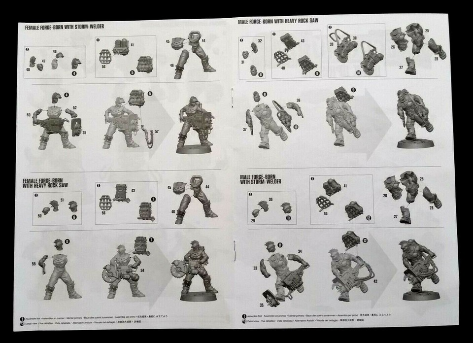 Goliath Gang 2 Forge-born Necromunda Warhammer 40K Kill Team Stimmers ...