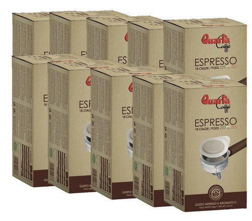 QUARTA Café' Dosettes Monodose. 10 Paquets De 18pz. Goût Intense Et ...