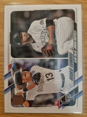 2021 TOPPS UPDATE ALAN TREJO JORDAN SHEFFIELD ROOKIE #16 COLORADO ...