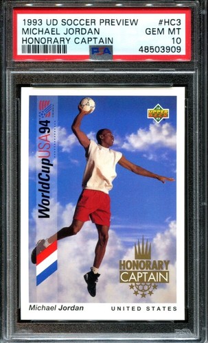 1993 Upper Deck World Cup Preview Michael Jordan Soccer Honorary ...