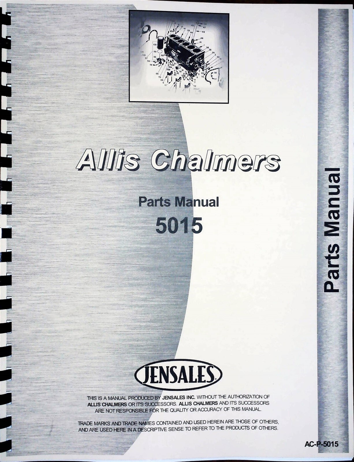 Allis Chalmers 9518 5015 Tractor Parts Manual Catalog simplicity 9518 ...