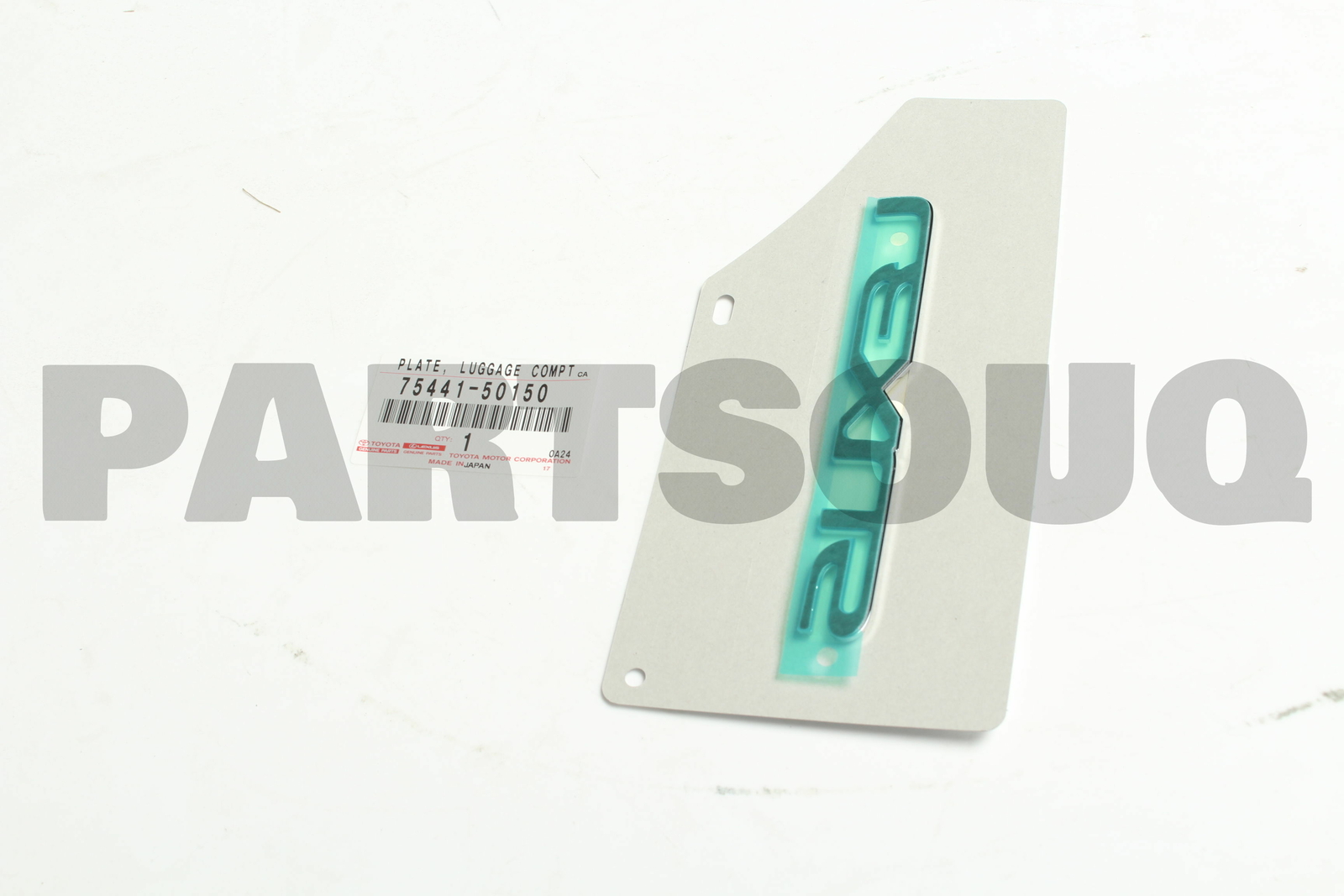 7544150150 Genuine Toyota PLATE, LUGGAGE COMPT 75441-50150 | eBay