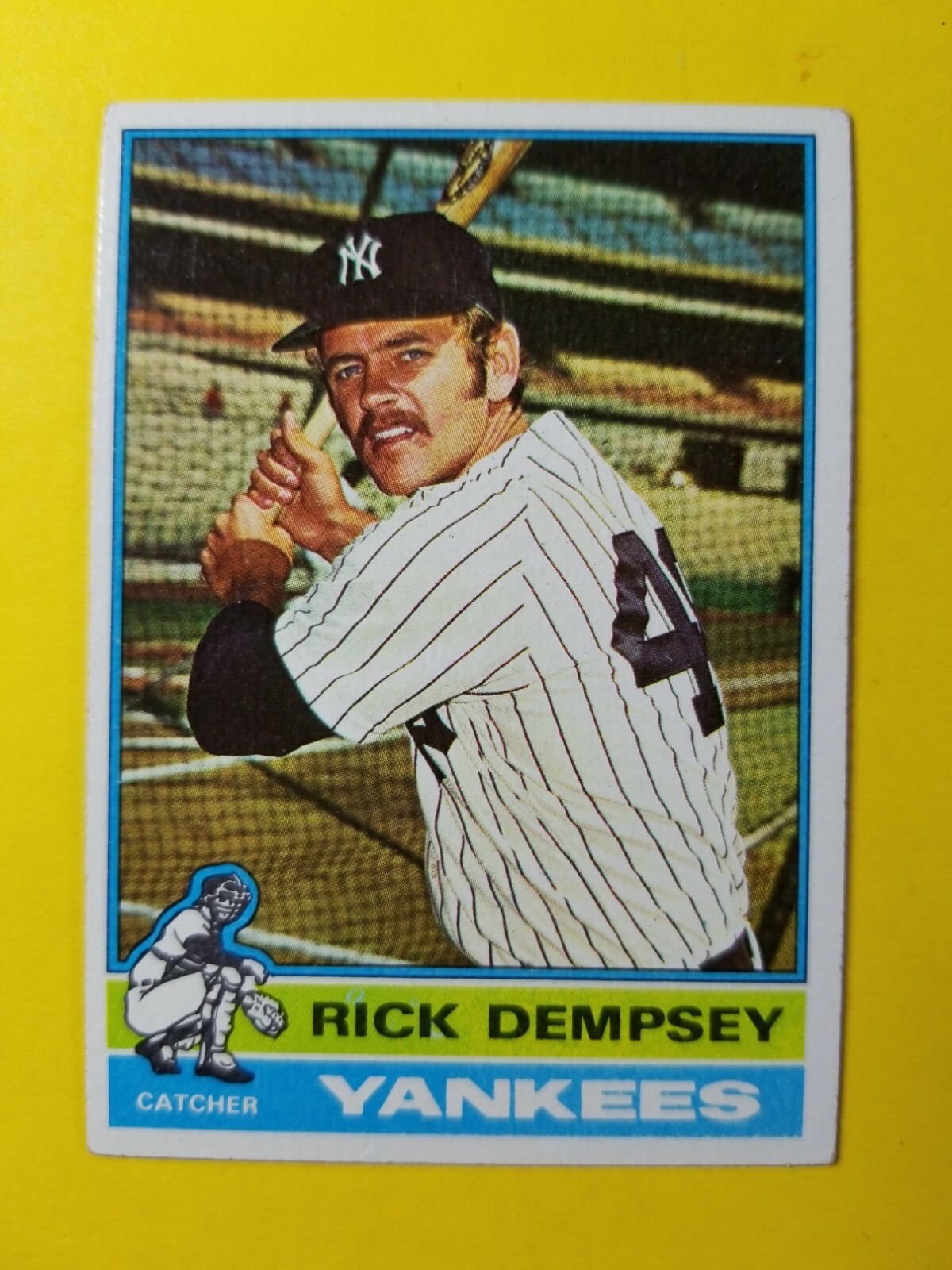 VINTAGE RICK DEMPSEY #272 NEW YORK YANKEES - 1976 TOPPS MLB BASEBALL | eBay