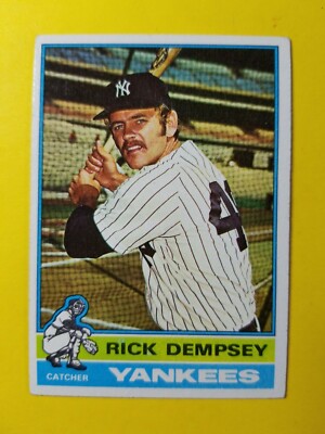 VINTAGE RICK DEMPSEY #272 NEW YORK YANKEES - 1976 TOPPS MLB BASEBALL | eBay