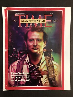 Time Magazine Man Of The Year Peter Venkman Ghostbusters Poster Print ...