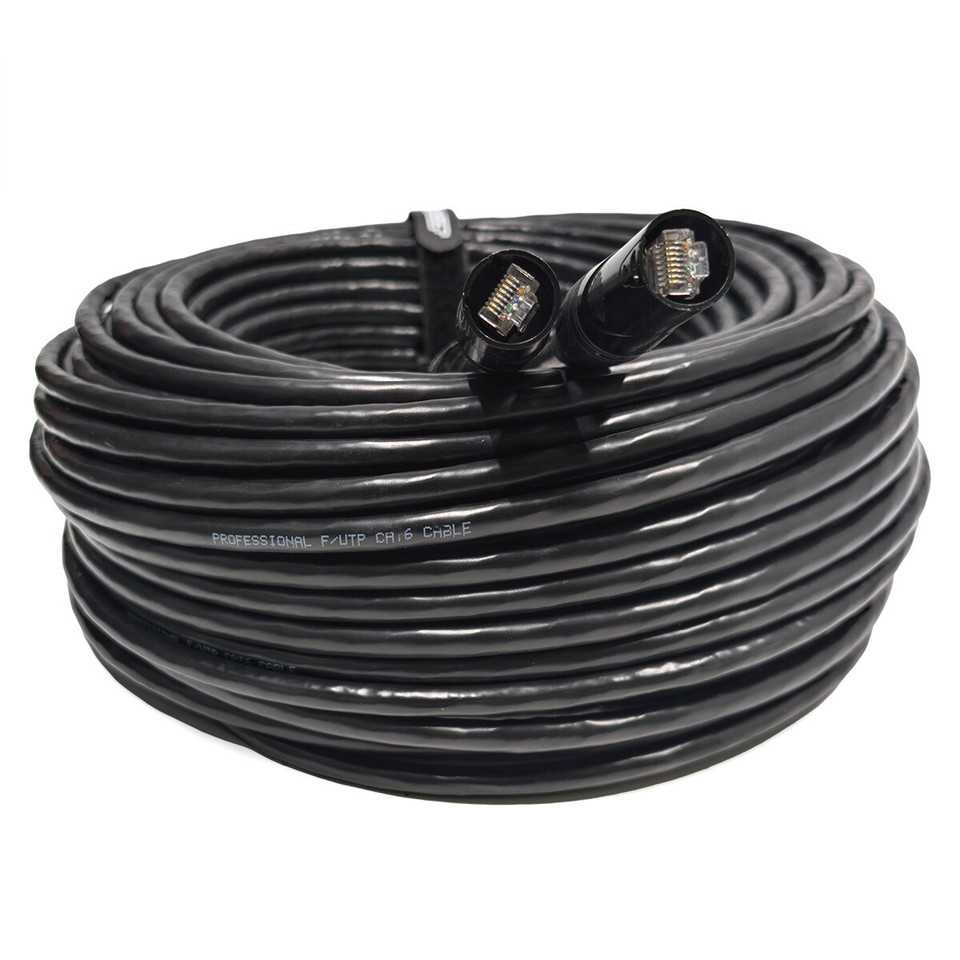 PRO CAT6 Heavy Duty EtherCon RJ45 Digital Audio Cable | 15FT - 150FT ...