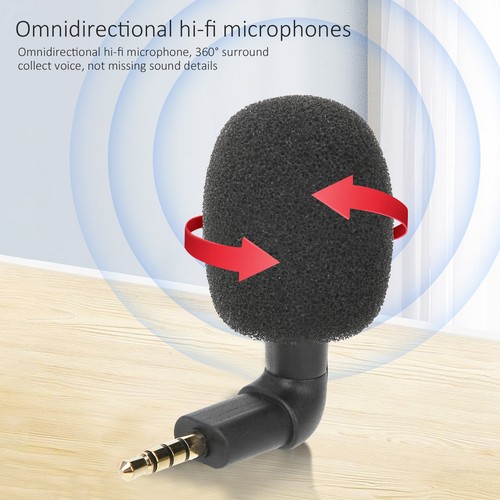 Ledistar 3.5mm Mini Wireless Capacitor Recording Mic For Mobile Phone ...