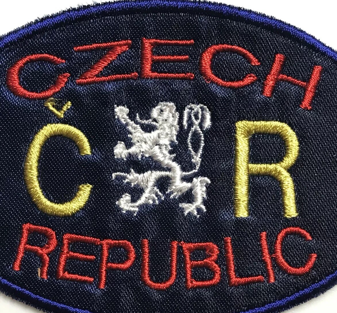 Czech Republic CR CZ Lion Heraldry Souvenir Embroidered Patch Badge | eBay