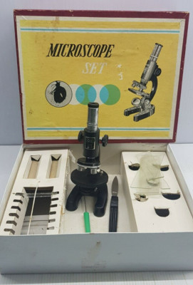 Vintage retro COC Japan Microscope kids set incomplete for display | eBay