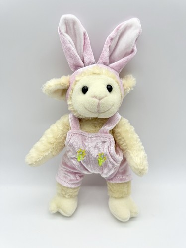 Vtg 1997 Chrisha Playful Plush Lamb Sheep In Bunny Costume Plush 7.5 ...