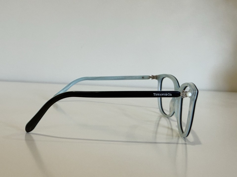 Tiffany & Co. TF 4105-H-B 8193/3S Cat Eye Black Blue Sunglasses Frame ...