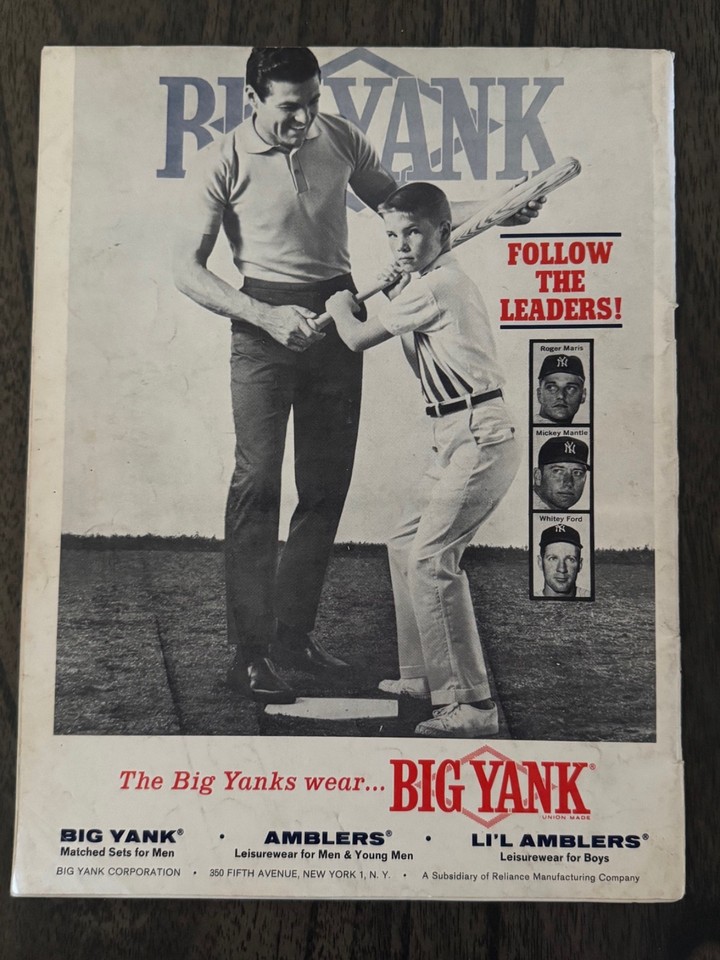 New York Yankees 1963 Yearbook - Mantle, Marie, Berra, Ford - World ...