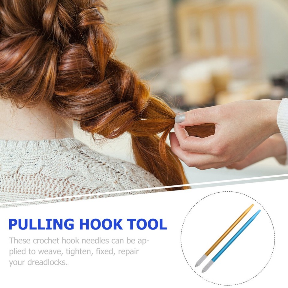 3 Sets Hair Extension Loop Needle Pulling Hook Needle Hair Extension ...