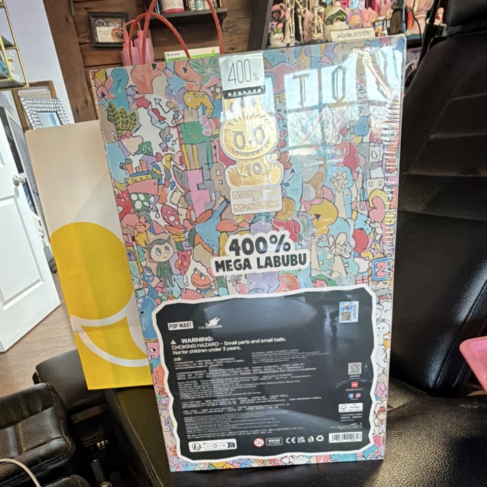 POP MART Mega Labubu 400% Limited Edition Art Toy Monsters Collection ...