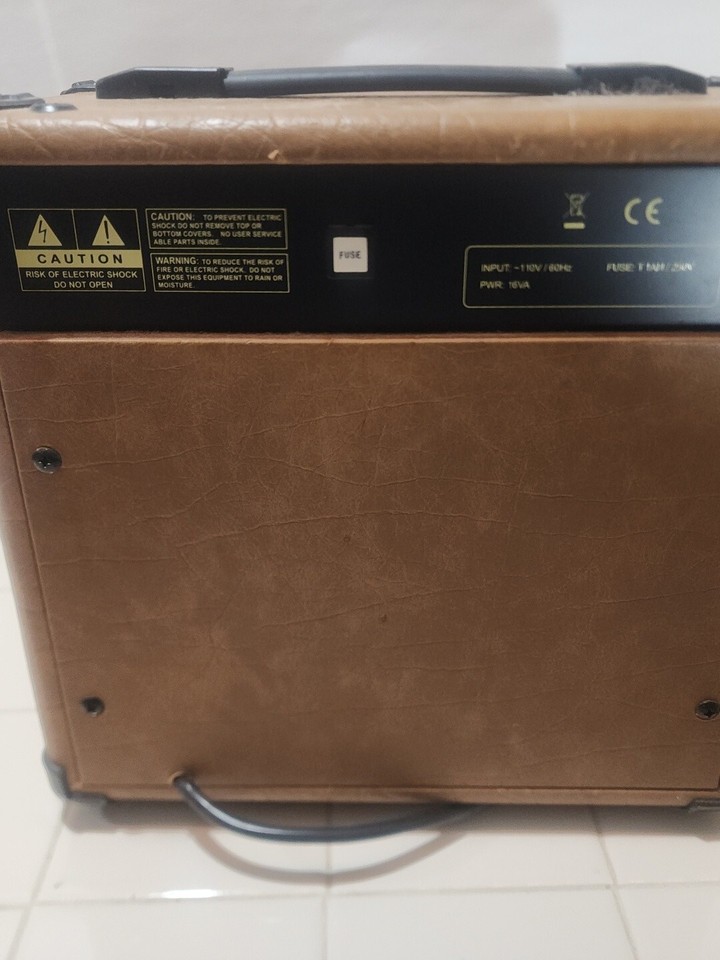 Stagg 10 Watt Acoustic Guitar Amplifier Brown 10 AA - Working | eBay