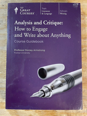 ANALYSIS AND CRITIQUE - The Great Courses 4 DVDs + Guidebook | eBay