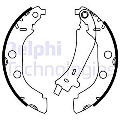 DELPHI Brake Shoe Set For PEUGEOT 406 Break 95-04 4241.J4 | eBay