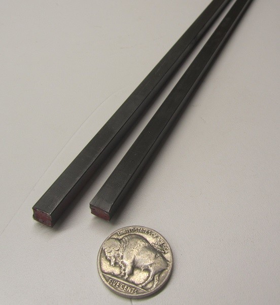 Square W1 Tool Steel Bar 1/4" Thick x 1/4" Wide x 36" Length, 2 Pieces ...