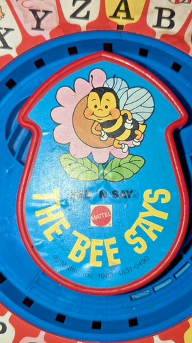 Vintage 1964 Mattel See 'N Say "The Bee Says" Talking Alphabet Pull Toy ...
