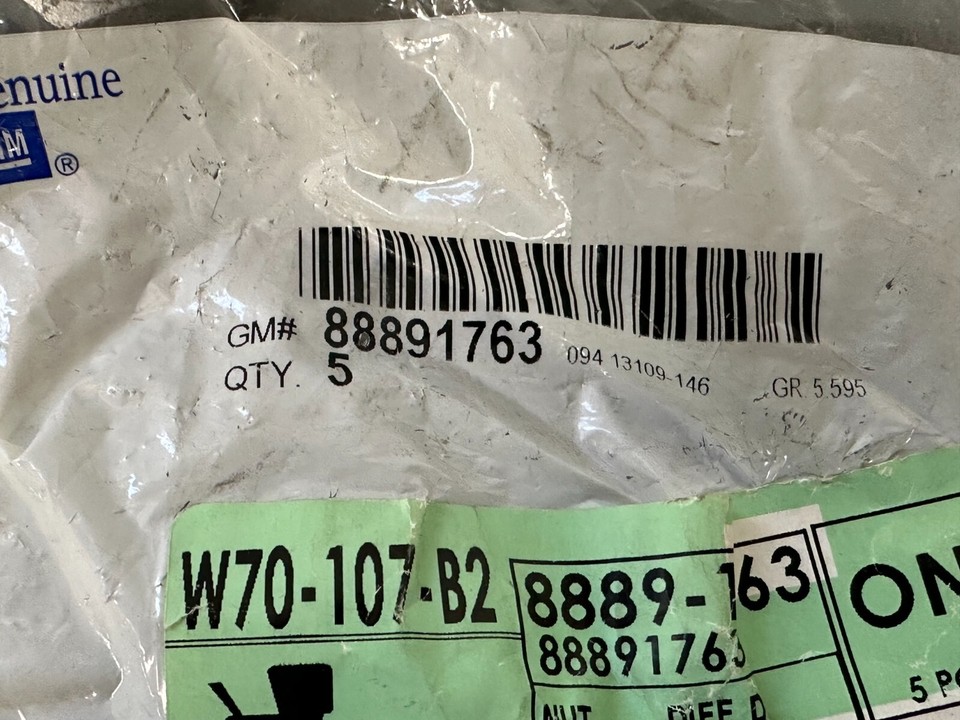 GM OEM NOS 88891763 Propeller Shaft Pinion Flange Nut 1994-1996 ...