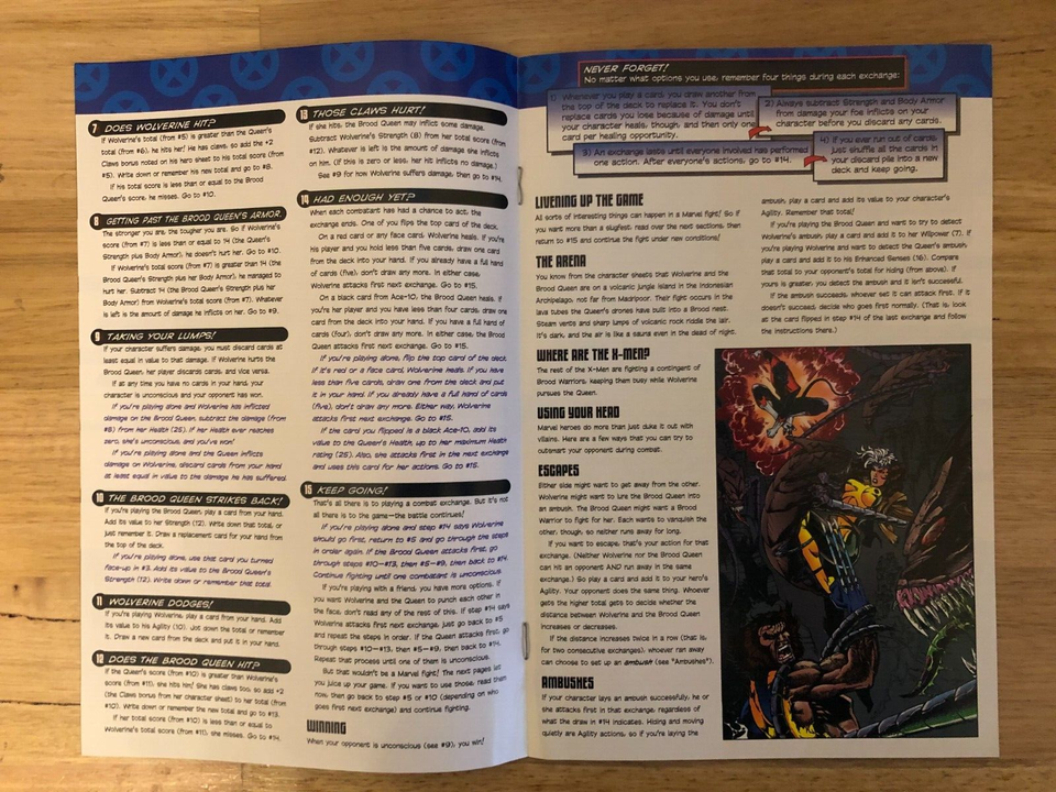 MARVEL COMICS WOLVERINE vs THE BROOD QUEEN GAME PREVIEW D4a09/2 | eBay