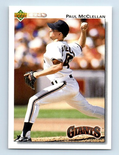 1992 Upper Deck Paul McClellan San Francisco Giants #563 | eBay