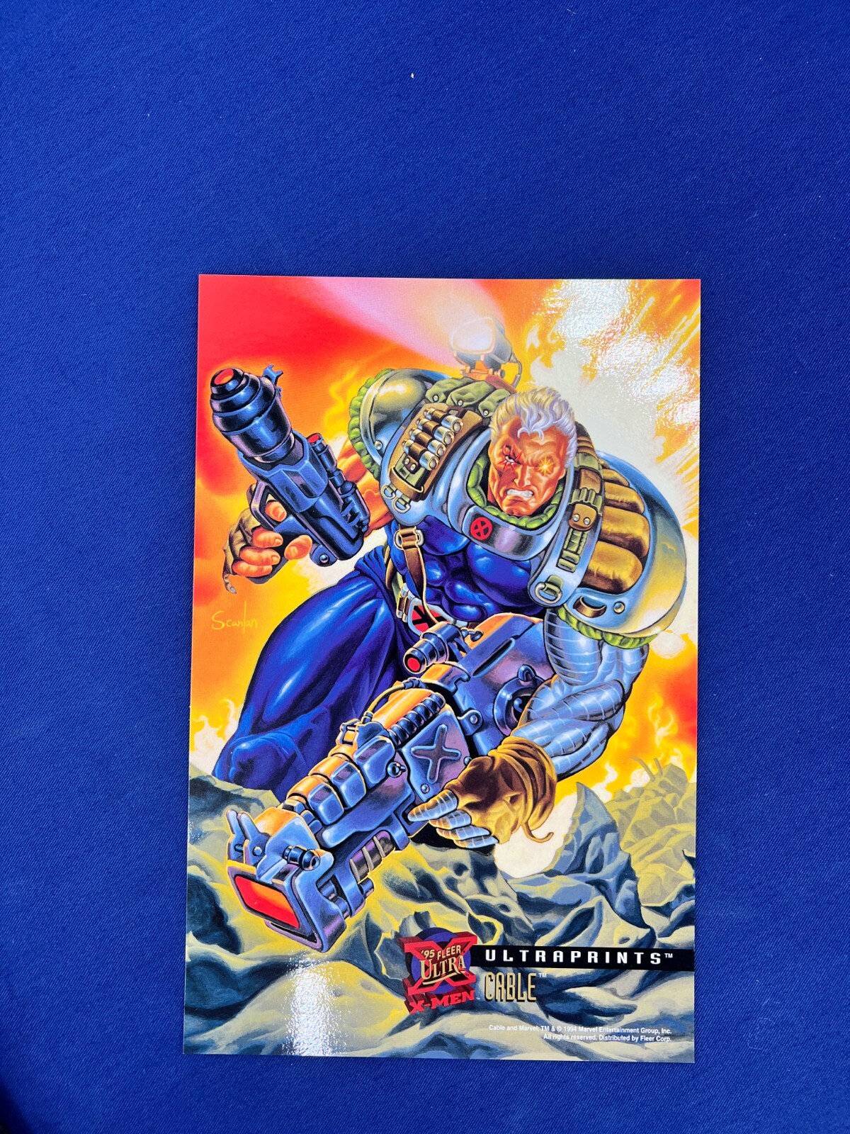 Peter Scanlan Art Print ~Cable 95 Fleer X-men (Marvel Comics/X-Men) | eBay