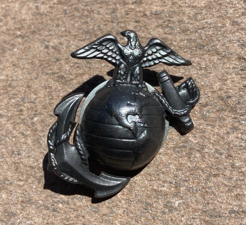 WW2 USMC US Marine Corps Enlisted Hat Cap EGA Pin m37 M1937 Badge ...