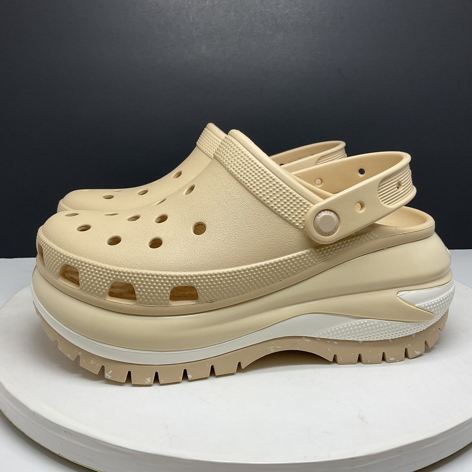 Crocs Shoes Women 9 Men 7 Mega Crush Clogs Chunky Platform Shiitake ...